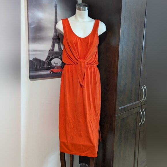 George | Dresses | George Bold Orange Maxi Dress | Poshmark